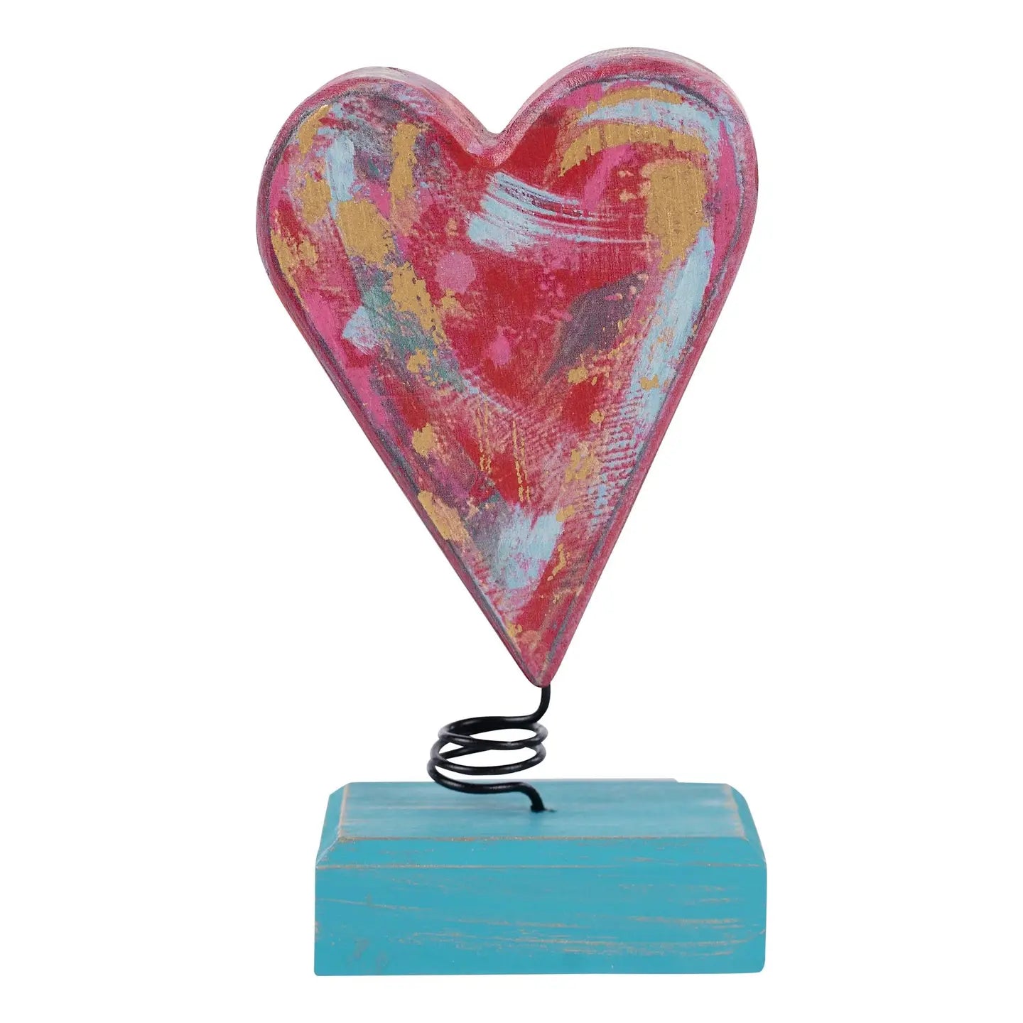 Heart Turquoise Block – Kennedy Sue Gift & Home