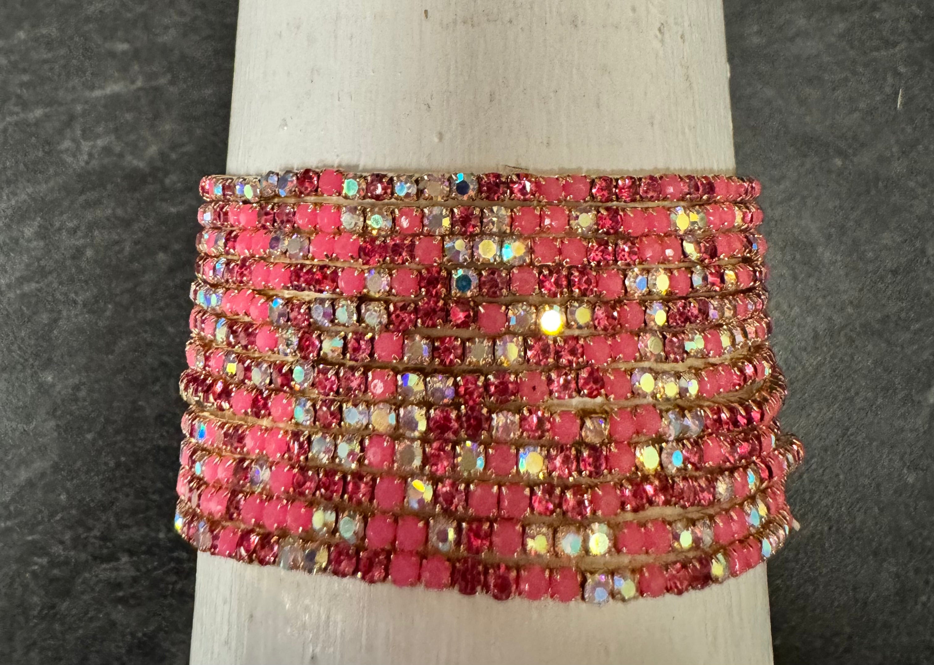 Iridescent Rhinestone Stretch Stacker Bracelets – Kennedy Sue Gift & Home