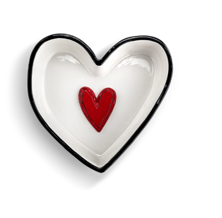 Medium Red Heart Dish – Kennedy Sue Gift & Home