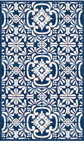 Indigo Tile Floor Flairs – Kennedy Sue Gift & Home