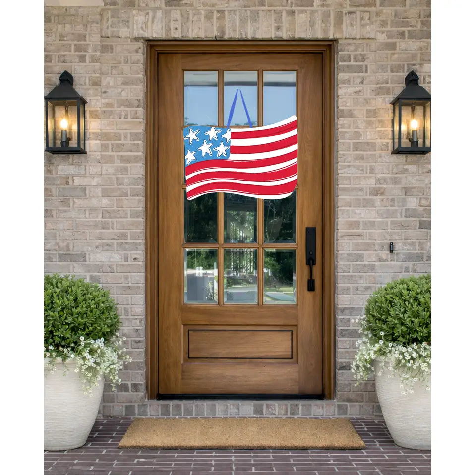 Waving Flag Door Hanger – Kennedy Sue Gift & Home