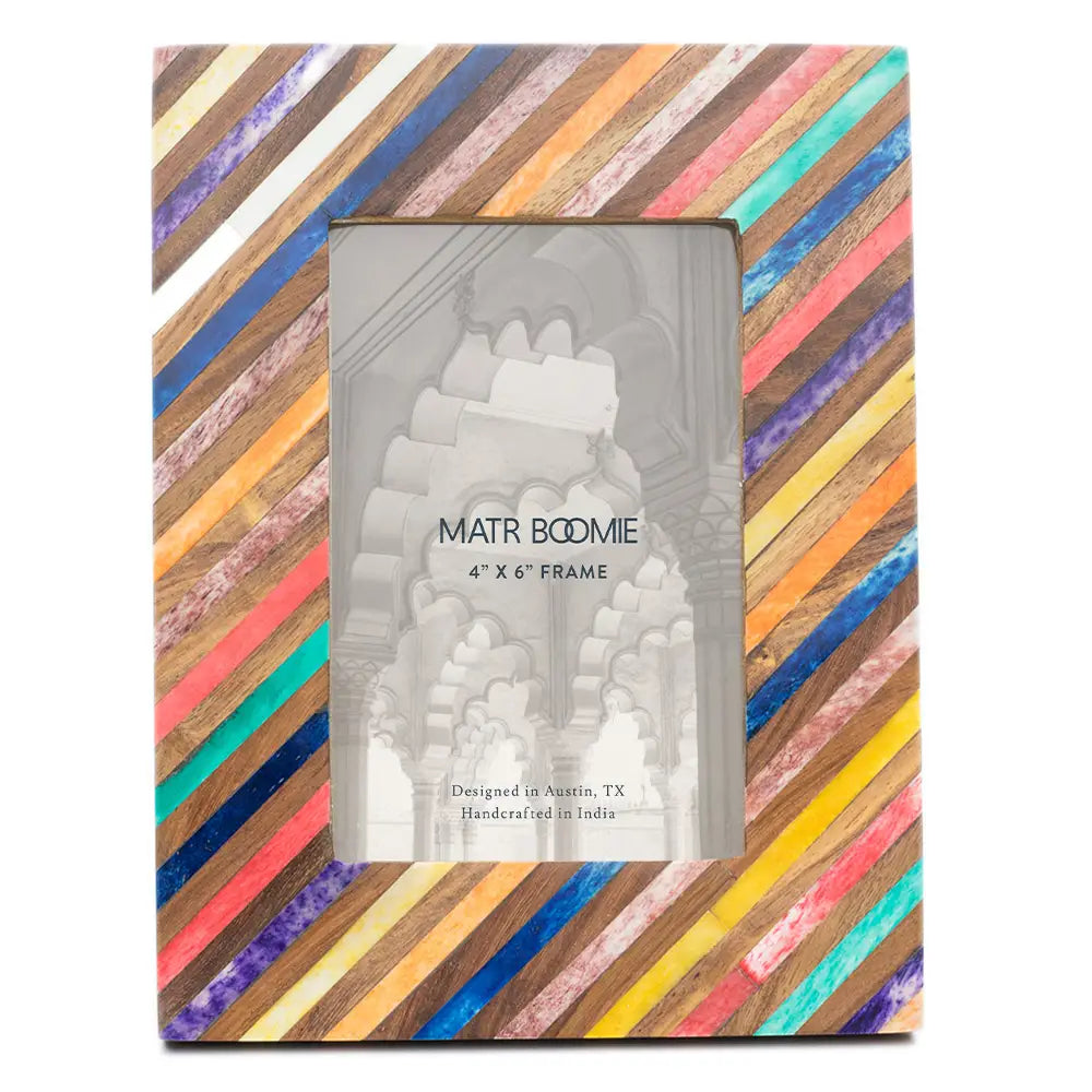 Multicolor Wood Bone Frame – Kennedy Sue Gift & Home