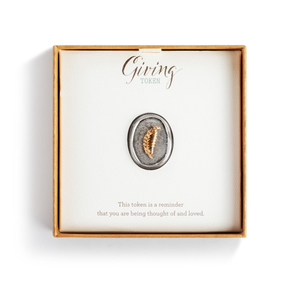 Giving Token - Feather – Kennedy Sue Gift & Home