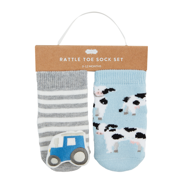 Cow Rattle Toe Sock Set – Kennedy Sue Gift & Home