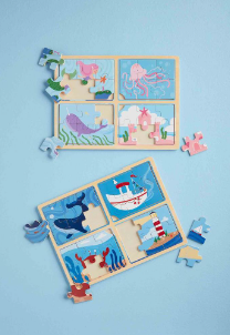 Nautical 4-in-1 Puzzles – Kennedy Sue Gift & Home