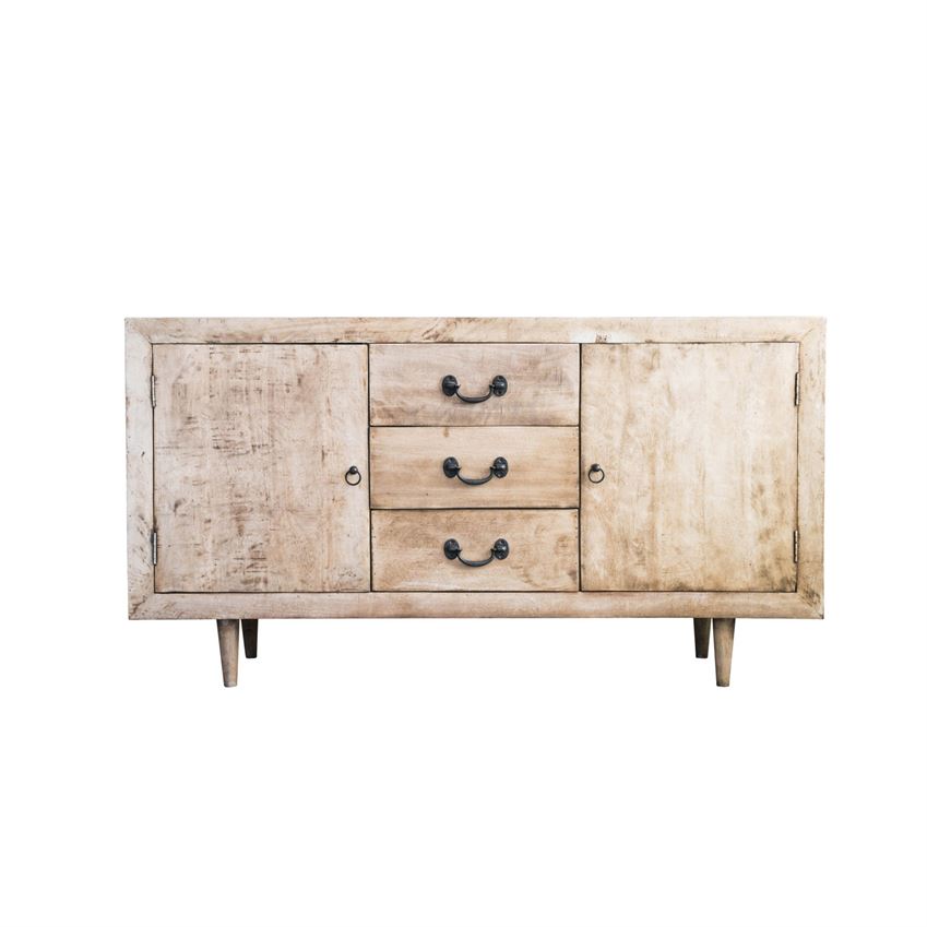 Bleached & Distressed Mango Wood Console – Kennedy Sue Gift & Home