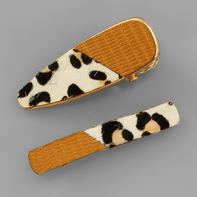 Genuine Leather Triangle Hair Pin Set – Kennedy Sue Gift & Home